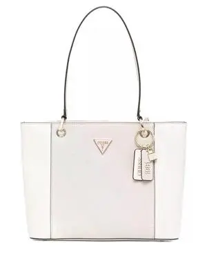 Guess Triangle-logo Tote Bag - Neutrals
