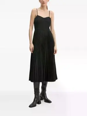 Theory Pleated Midi Dress