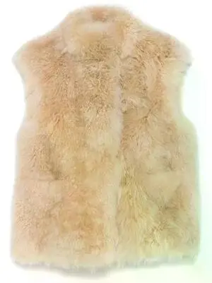 LISKA Fur Gilet - Neutrals
