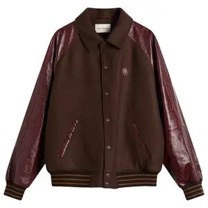 Drole De Monsieur Wool And Leather Teddy Jacket