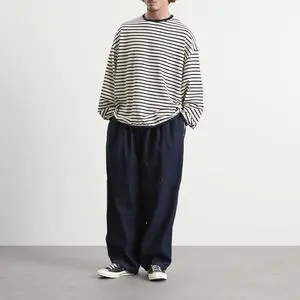ANGLAN Rigid Indigo Denim Balloon Pants