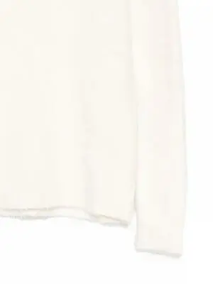 ROBERTO COLLINA Crew-neck Textured Knit Sweater