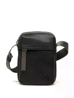 Calvin Klein Logo-embossed Messenger Bag - Black