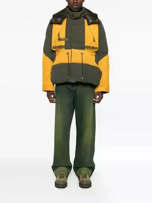 Sacai Hooded Panelled Puffer Jacket