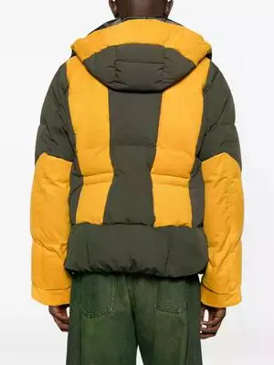 Sacai Hooded Panelled Puffer Jacket