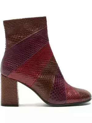 Malìparmi Patchwork Block-heel Leather Boots