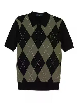 Fred Perry Argyle-checked Polo Shirt