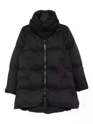 Herno Funnel Neck Coat - Blue