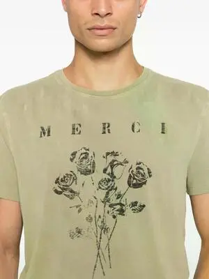 John Varvatos Floral-graphic T-shirt