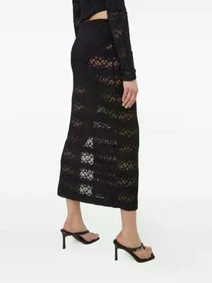 WON HUNDRED Side-slit Midi Skirt