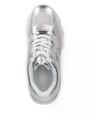 Guess Perforated Logo Low-top Sneakers - Silver