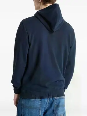 Tommy Hilfiger Logo Cotton Hoodie - Blue
