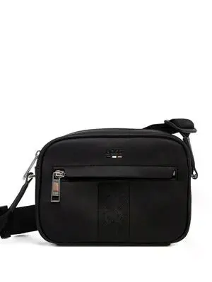 BOSS Logo-detail Messenger Bag - Black