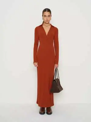 REFORMATION Aubrey Knit Maxi Dress - Natural