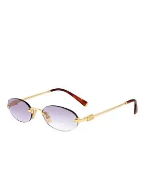 Miu Miu Oval-frame Sunglasses