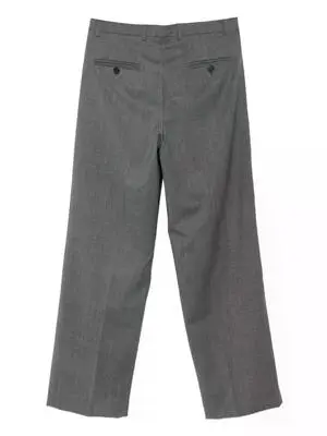 AMARANTO Pressed-crease Trousers - Grey