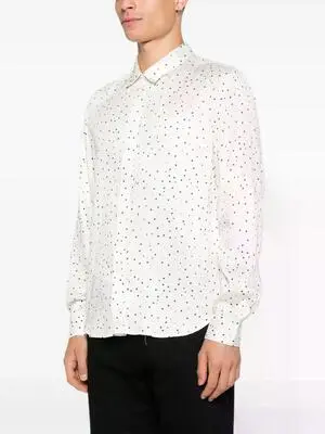 John Varvatos Dotted-pattern Shirt