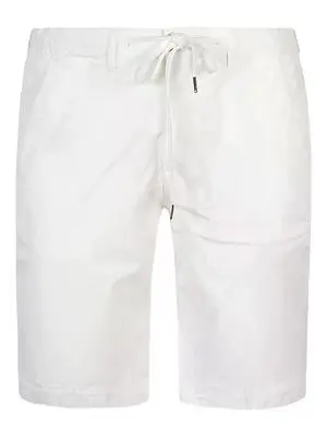 BRIGLIA 1949 Drawstring Cotton Shorts - White