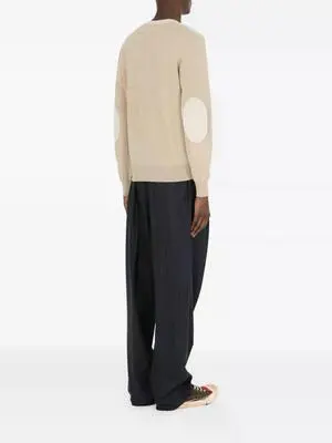 MAISON MARGIELA Panelled Crewneck Sweater - Neutrals