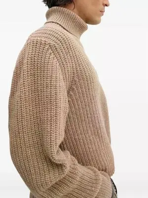 WON HUNDRED Ribbed-knit Roll-neck Sweater