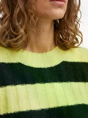 WON HUNDRED Striped-detail Sweater