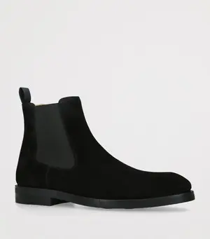 Magnanni Suede Kliff Chelsea Boots - Black