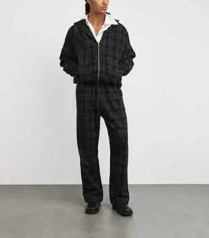 WILLY CHAVARRIA Wool-blend Ruff Rider Bomber Jacket