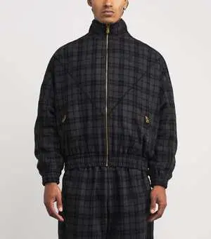 WILLY CHAVARRIA Wool-blend Ruff Rider Bomber Jacket
