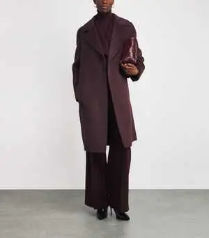 JOSEPH Brushed Double-faced Alpaca-wool-silk Yves Coat