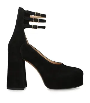 Suede Platform Pumps