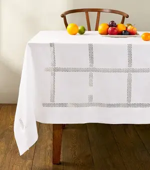 DEA Linen Embroidered Liri Tablecloth
