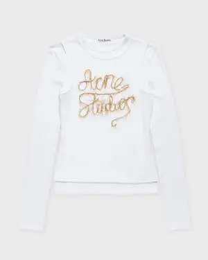 Acne Studios Layered Metallic Logo T-shirt