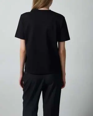 CLOEYS T-shirt With Heart Detail - Black