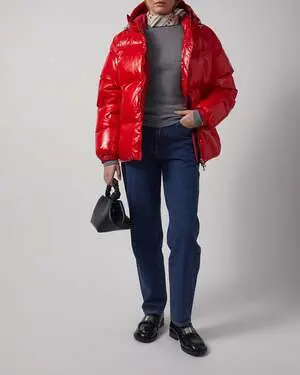 Pyrenex Sten Hooded Down Jacket - Red