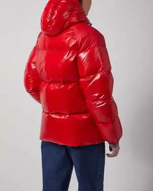 Pyrenex Sten Hooded Down Jacket - Red