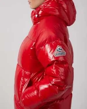 Pyrenex Sten Hooded Down Jacket - Red