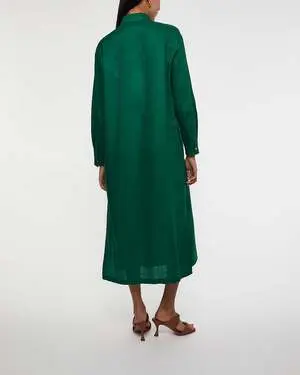 Max Mara Megaton Embroidered Shirt Dress