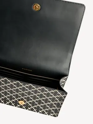 BY MALENE BIRGER Loennas Printed Shoulder Bag - Black