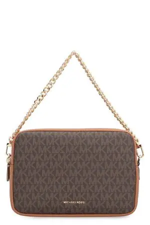 Michael Kors Camera Bag Bryant Media With Logo - Brown