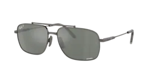 Ray-ban Michael Titanium Sunglasses - Silver,grey