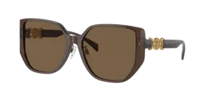 Versace Full Rim Sunglasses - Dark Brown