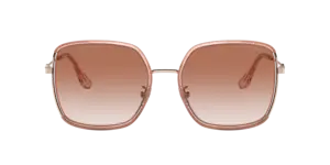 COACH Rose Gold And Pink Glitter Sunglasses - Pink Gradient