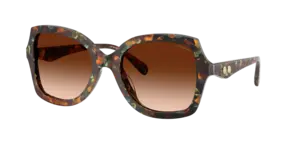 COACH Jade Pearl Tortoise Frame Sunglasses - Brown Gradient