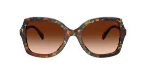 COACH Jade Pearl Tortoise Frame Sunglasses - Brown Gradient