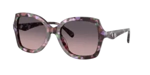 COACH Floral Field Sunglass - Smoke Purple Gradient