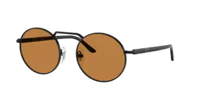 Persol Round Frame Sunglasses - Yellow Brown