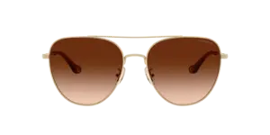 COACH Full Rim Aviator Sunglasses - Brown Gradient
