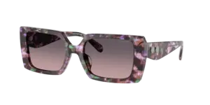 COACH Sunglasses With Tortoiseshell Frame - Smoke Purple Gradient