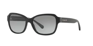 COACH Tortoiseshell Full Rim Sunglasses Dark Grey Gradient