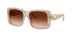 COACH Full Rim Square Frame Sunglasses - Brown Gradient